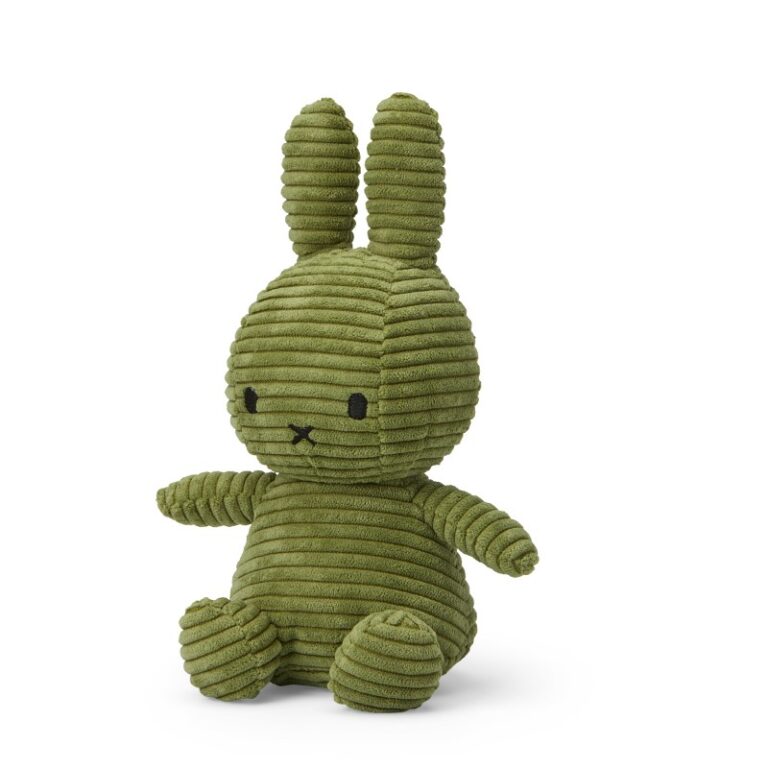 Miffy Corduroy Olive Green ~ 23cm - The Lovely Little Toy Shop